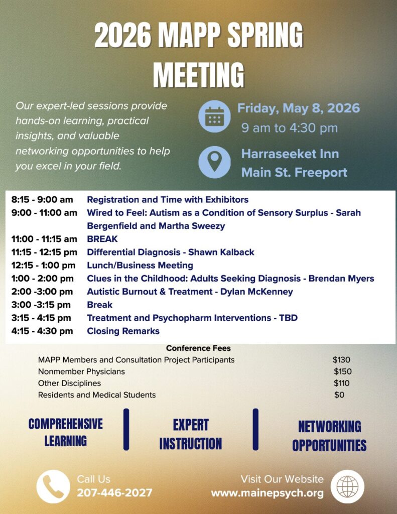 Register for the 2026 MAPP Spring Conference - Maine Psych